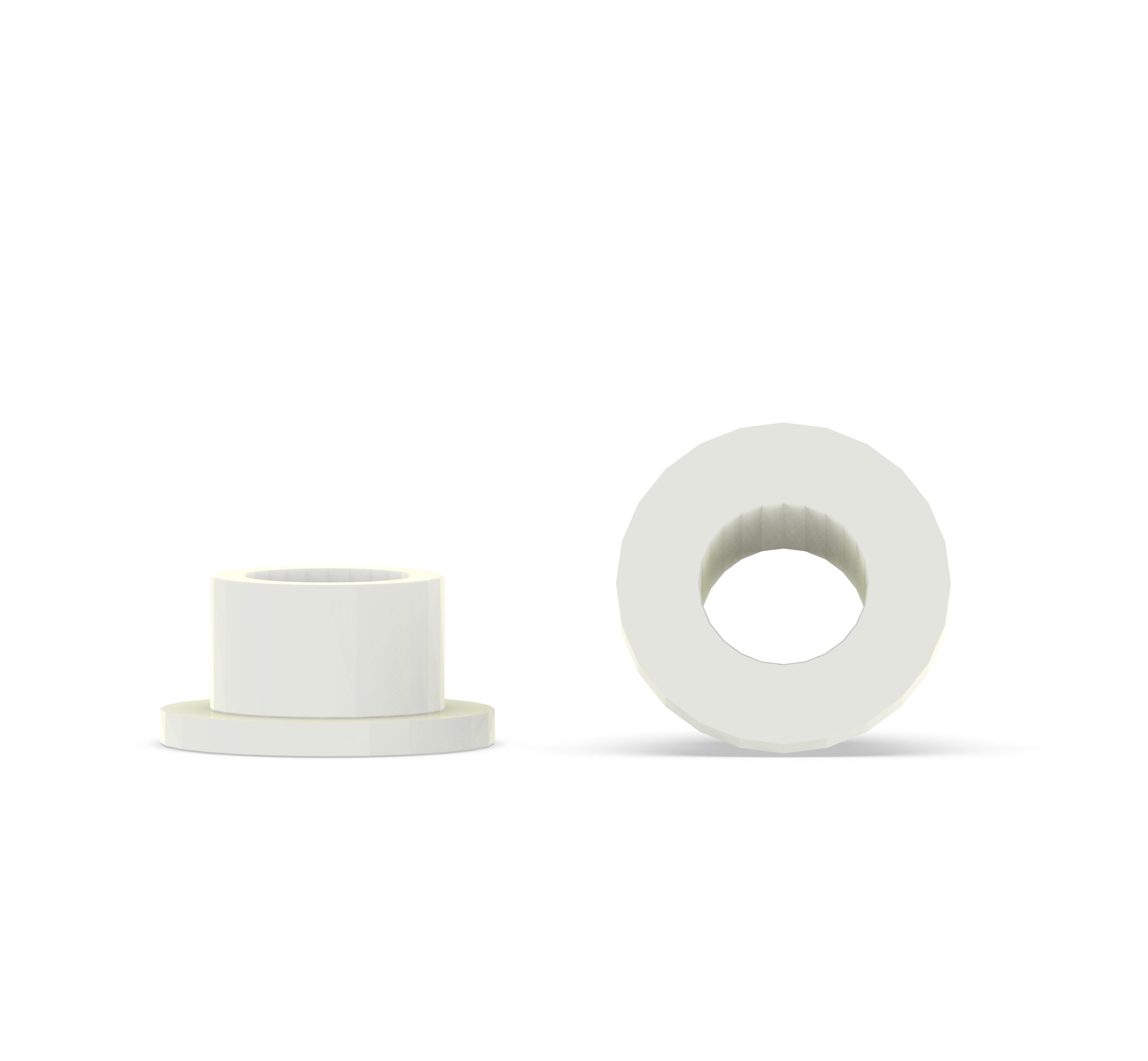 Polyamide (PA) Custom Manufactured Flanged Bushings – High Performance ...
