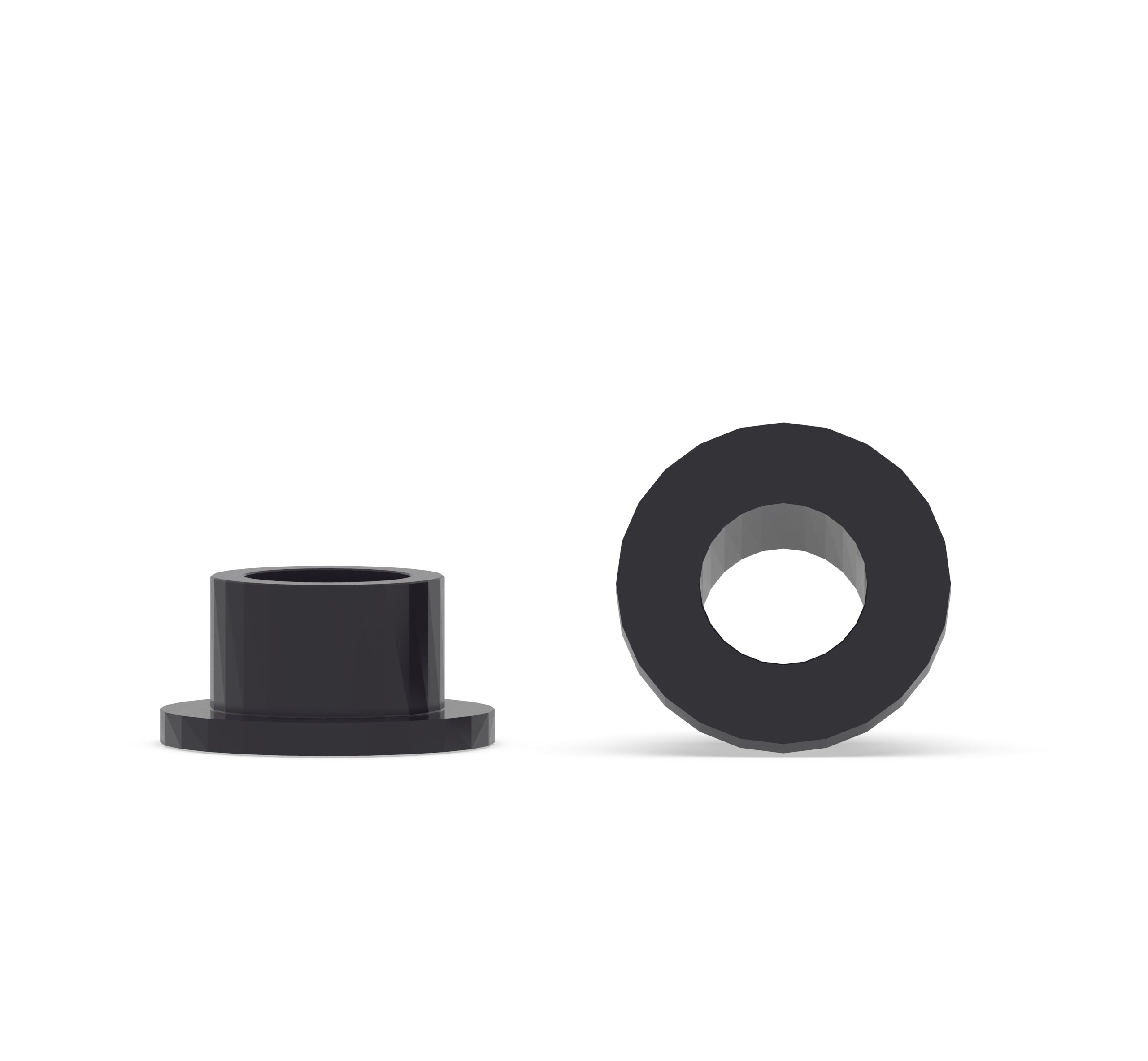 Polyamide GF60 (PA66 GF60) Custom Manufactured Flanged Bushings – High ...