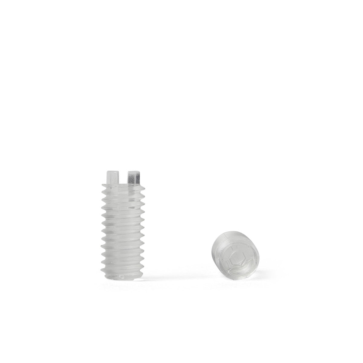 Transparent (PC) Hex Grub Screws – High Performance Polymer